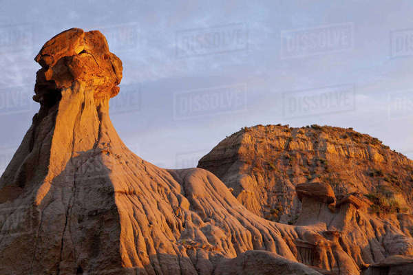 Badlands in Makoshika State Park in Glendive, Montana, USA - Stock ...
