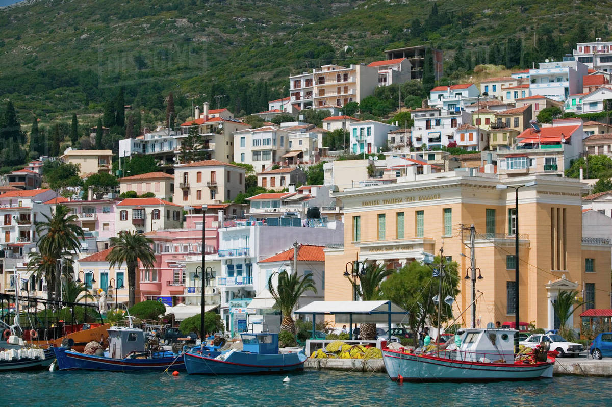 GREECE, Northeastern Aegean Islands, SAMOS, Vathy (Samos Town): Town ...