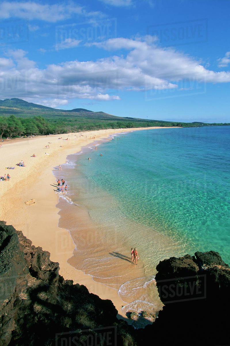 Makena, Big Beach, Maui, Hawaii, USA - Stock Photo - Dissolve