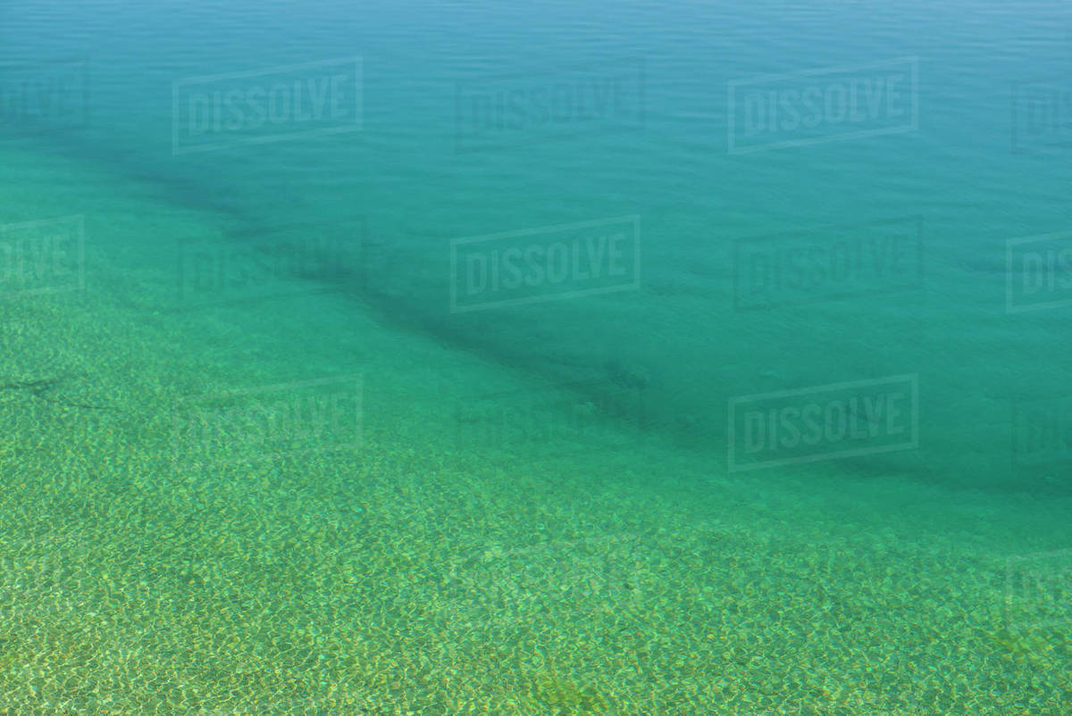 Sweden, Gotland Island, Labro, Bla Lagunen, Blue Lagoon, natural ...