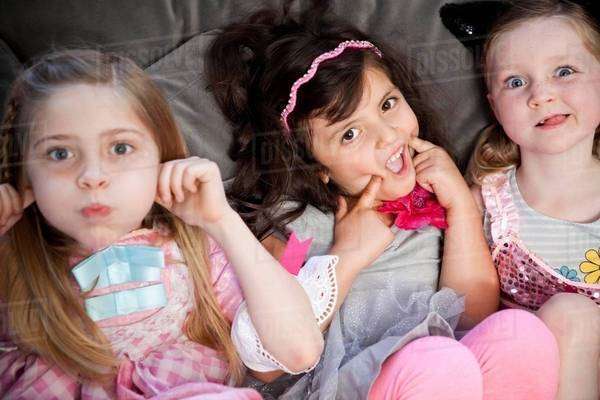 Children making faces - Royalty-free Stock Photo | Dissolve