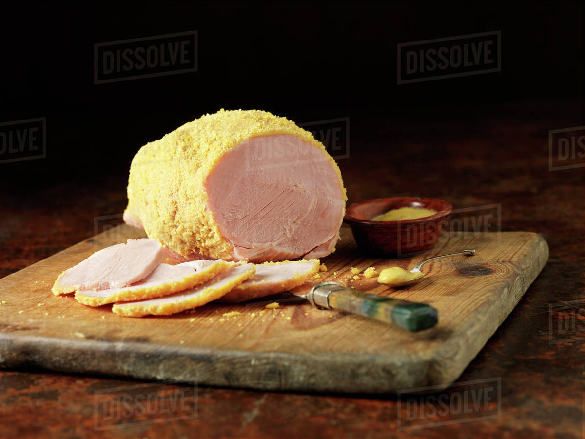 Carved breaded Wiltshire ham - Royalty-free Stock Photo | Dissolve