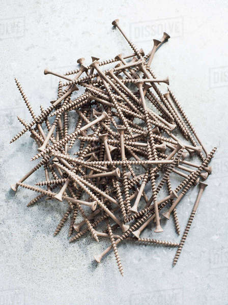 Overhead view of screws - Royalty-free Stock Photo | Dissolve