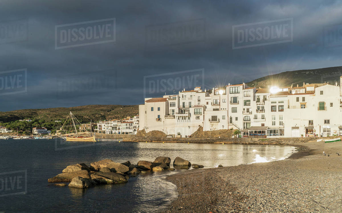 Village of Cadaques, on the Costa Brava, Spain - Royalty-free Stock ...