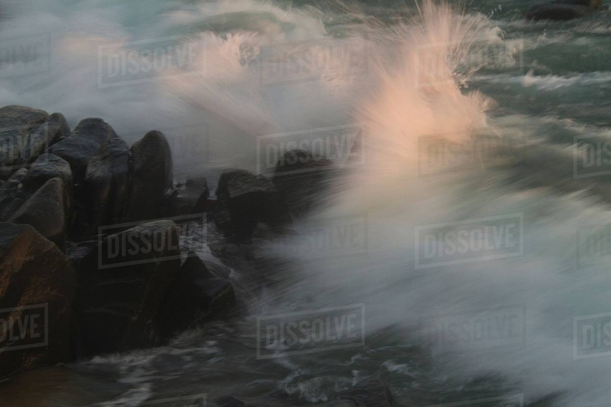 Breaking waves - Royalty-free Stock Photo | Dissolve