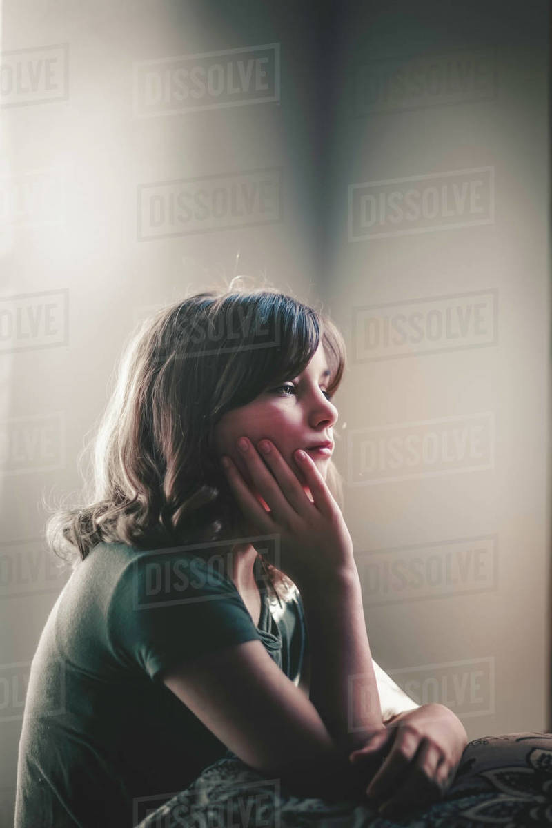 Girl daydreaming - Royalty-free Stock Photo | Dissolve