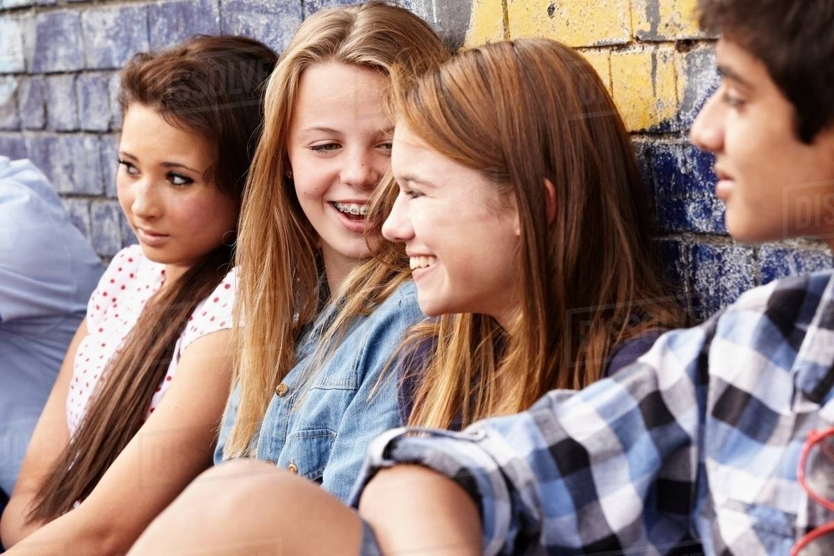 Teenage friends - Royalty-free Stock Photo | Dissolve