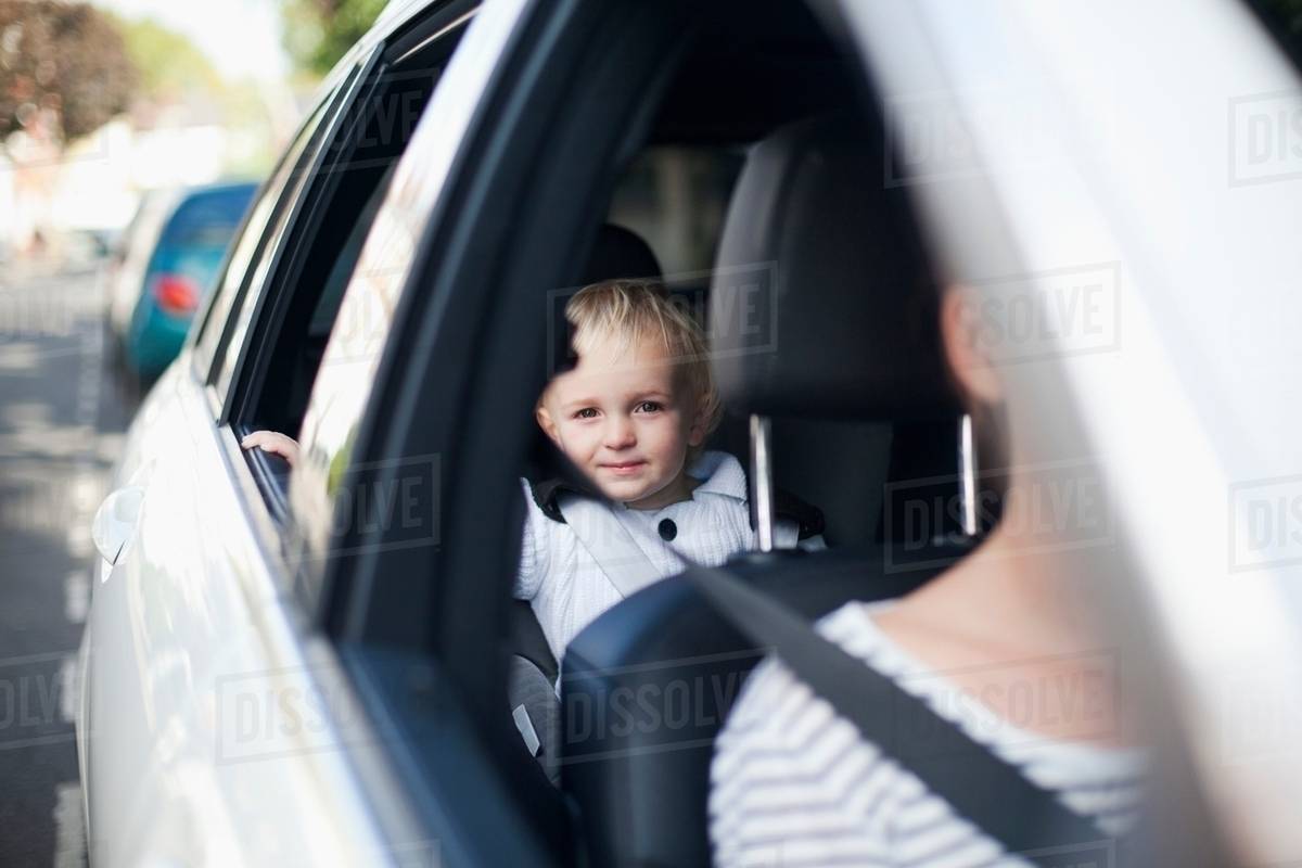 Boy in car - Royalty-free Stock Photo | Dissolve