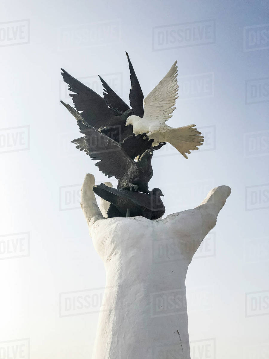 Hand of Peace sculpture, Kusadasi, Izmir, Turkey - Royalty-free Stock ...