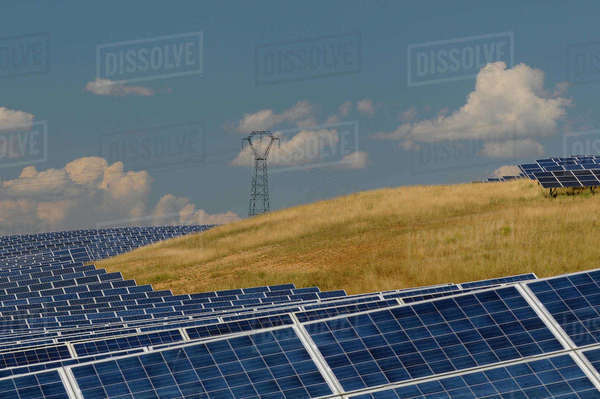 Solar power plant, Les Mees, Provence, France - Royalty-free Stock ...