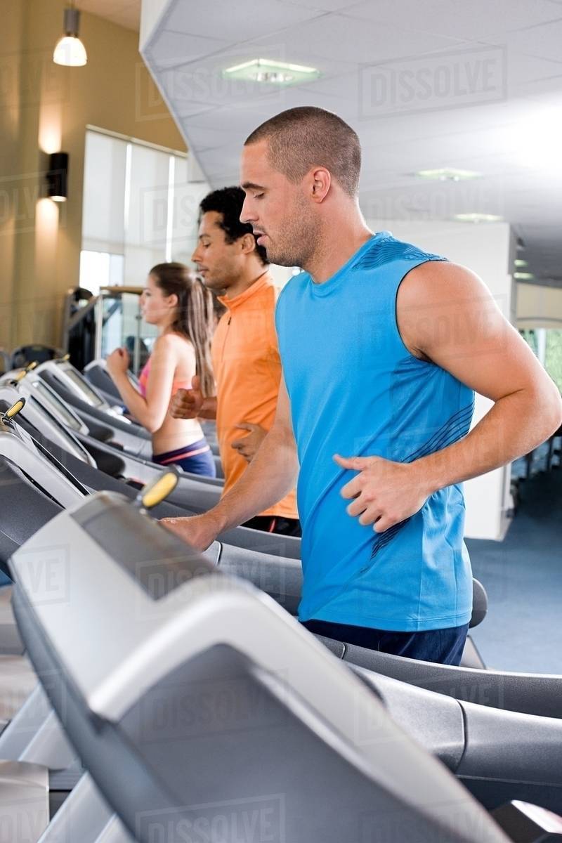 People on treadmills - Royalty-free Stock Photo | Dissolve