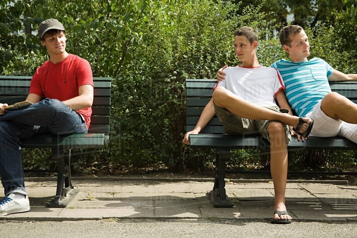 Two men looking at each other - Royalty-free Stock Photo | Dissolve