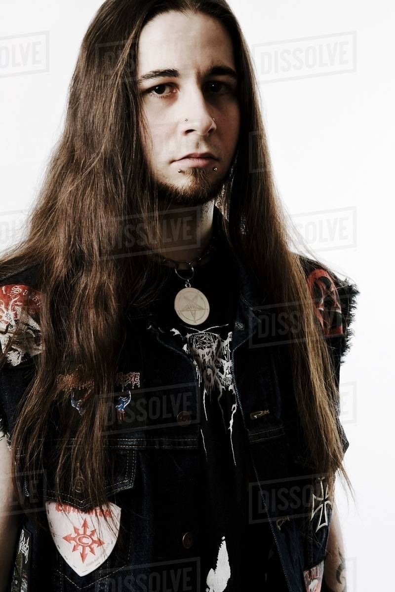 Portrait of a heavy metal fan - Royalty-free Stock Photo | Dissolve