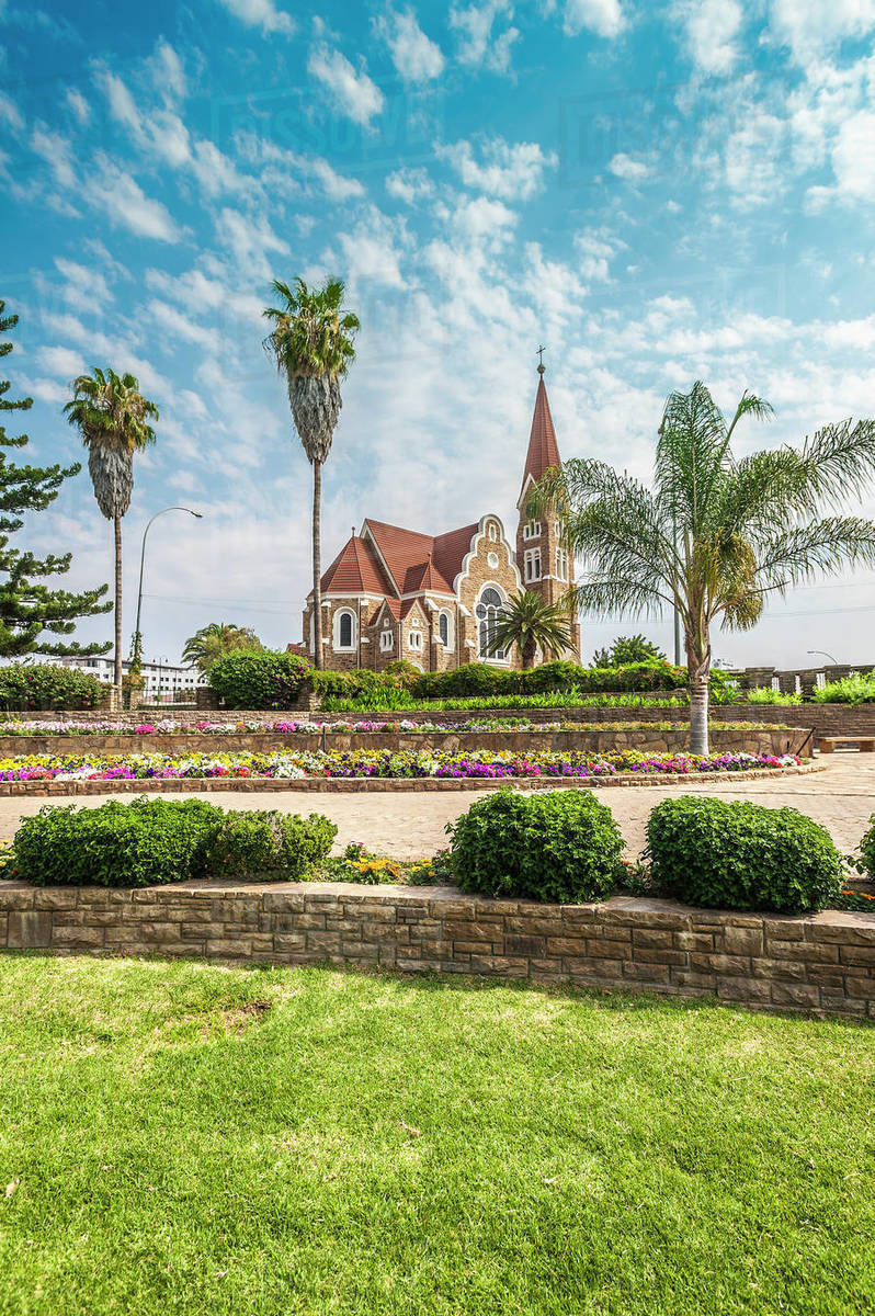 Christus Kirche, Windhoek, Namibia, Namibia - Stock Photo - Dissolve