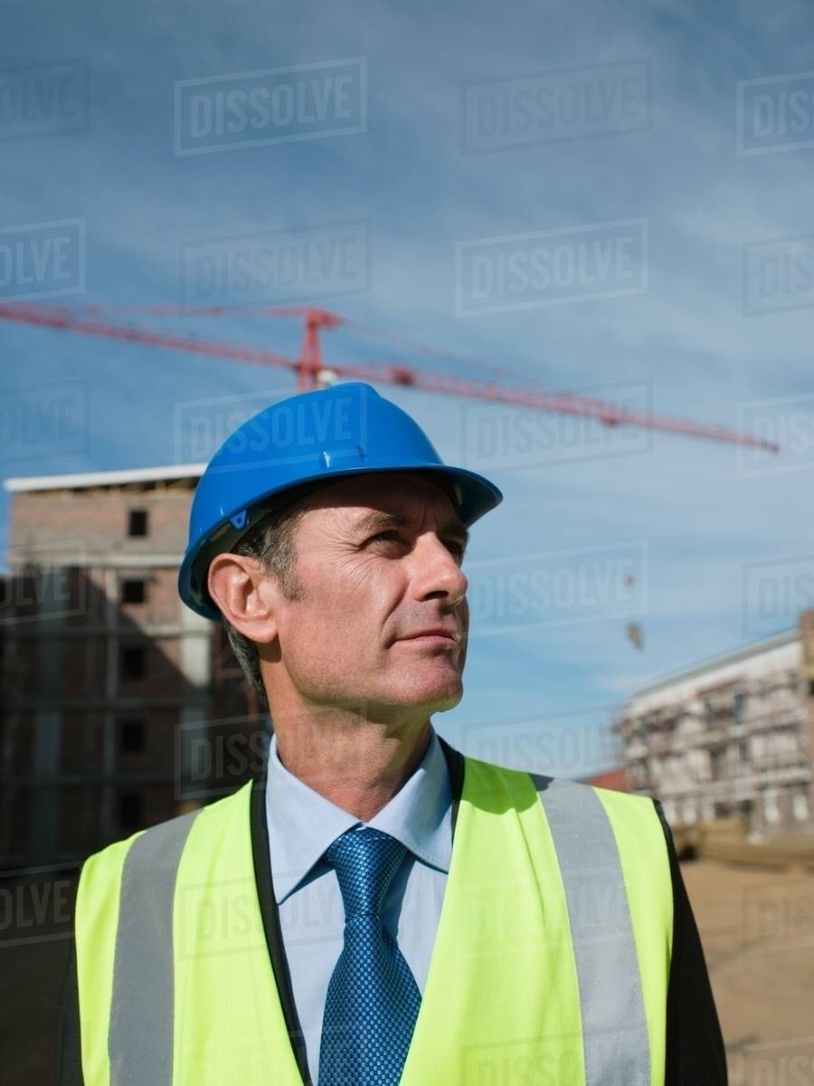 Engineer on building site - Royalty-free Stock Photo | Dissolve