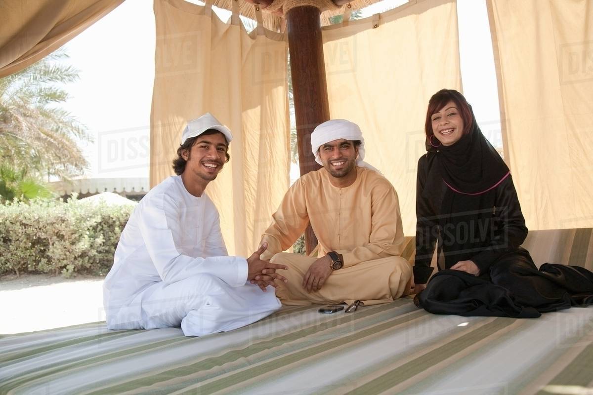 Middle Eastern people looking at camera - Royalty-free Stock Photo ...