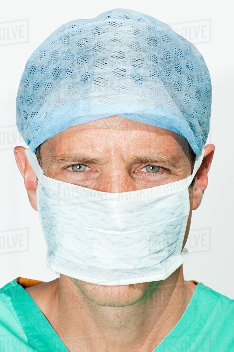 Portrait of a surgeon in mask - Royalty-free Stock Photo | Dissolve