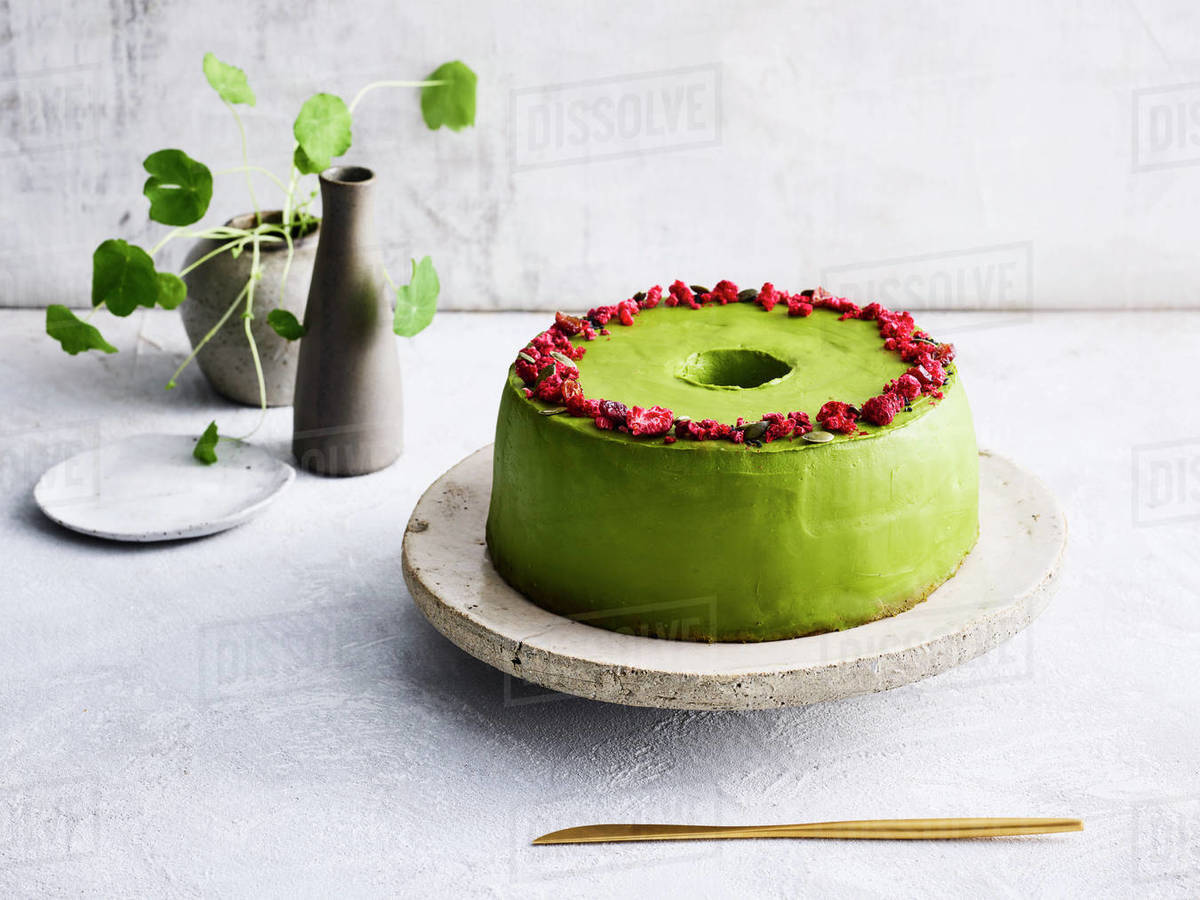 Matcha chiffon cake - Royalty-free Stock Photo | Dissolve