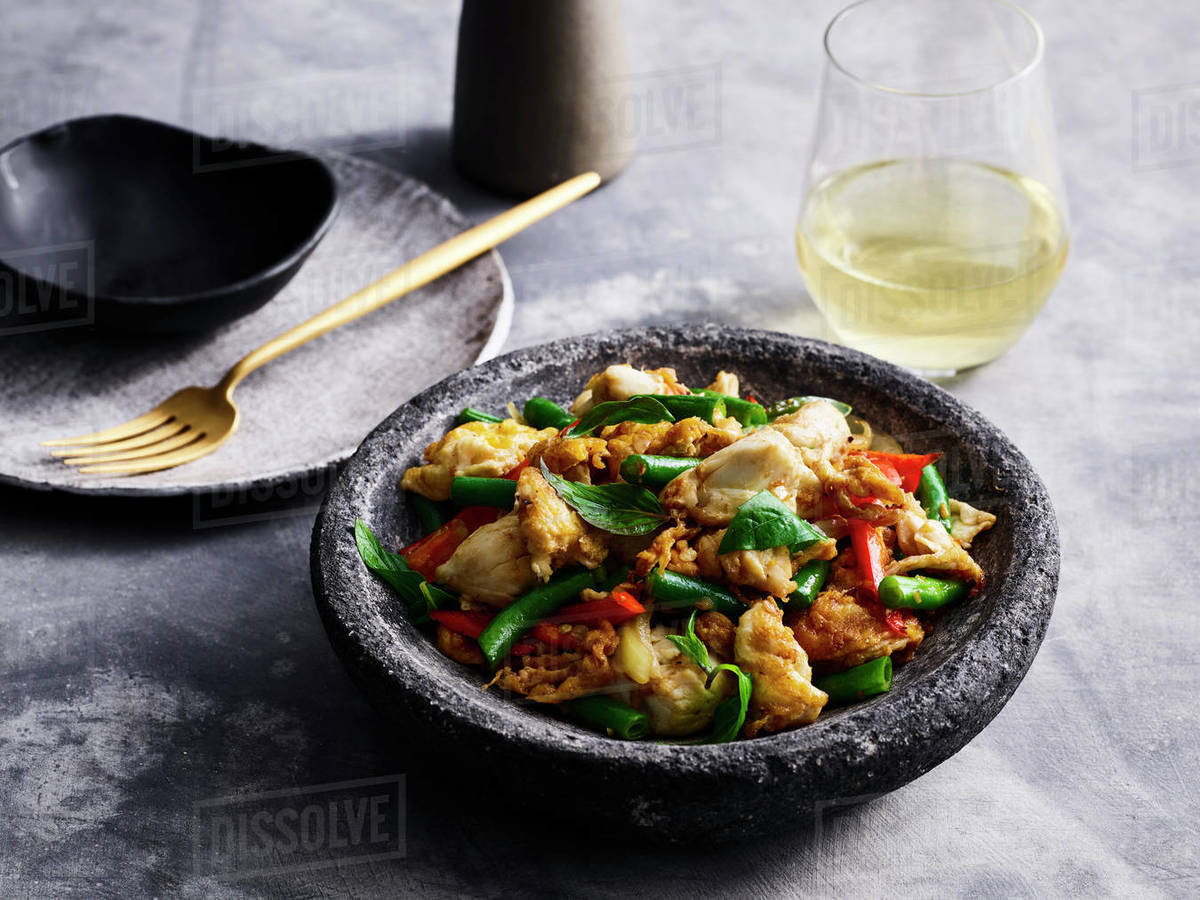 Bpu Padt Prik Sodt meal, thai food - Royalty-free Stock Photo | Dissolve