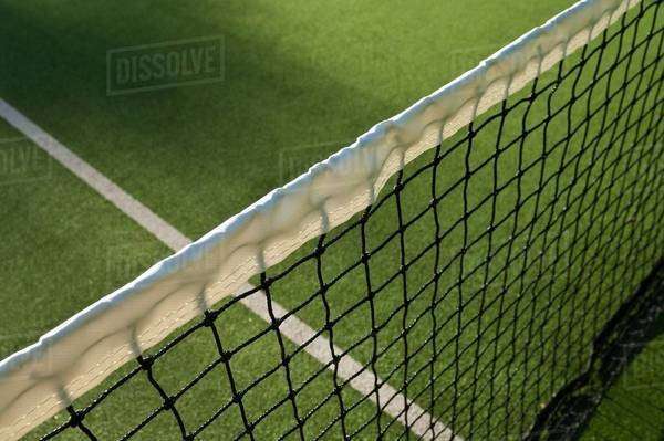 Close up of tennis net - Royalty-free Stock Photo | Dissolve