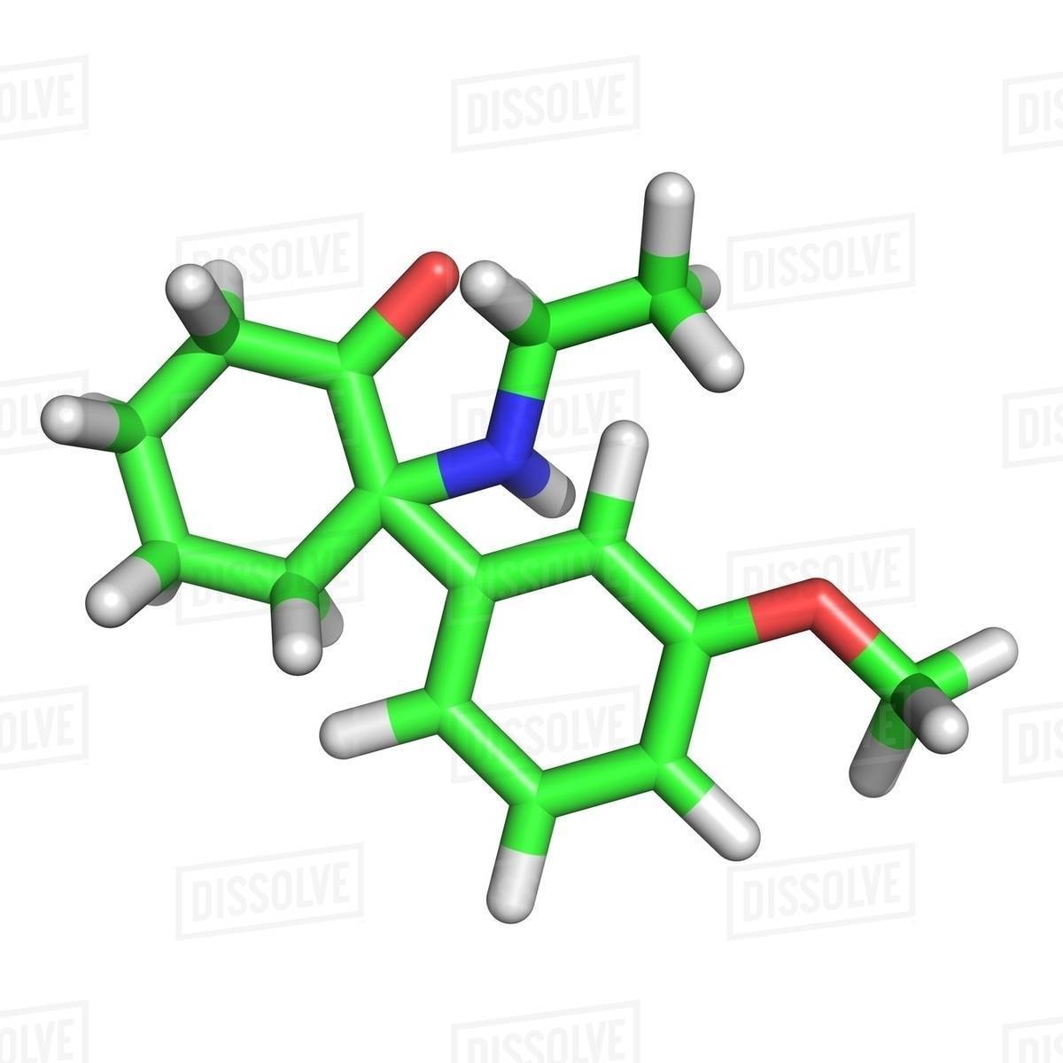 Methoxetamine molecule - Stock Photo - Dissolve