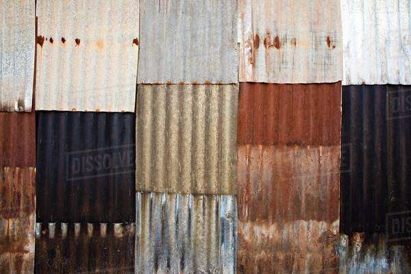 Corrugated iron wall - Royalty-free Stock Photo | Dissolve