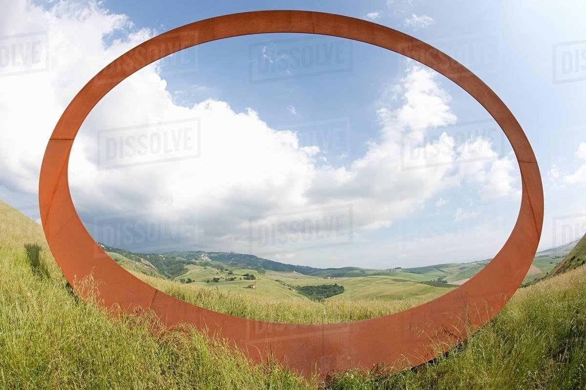 Oval in field near Volterra, Tuscany, Italy - Royalty-free Stock Photo ...