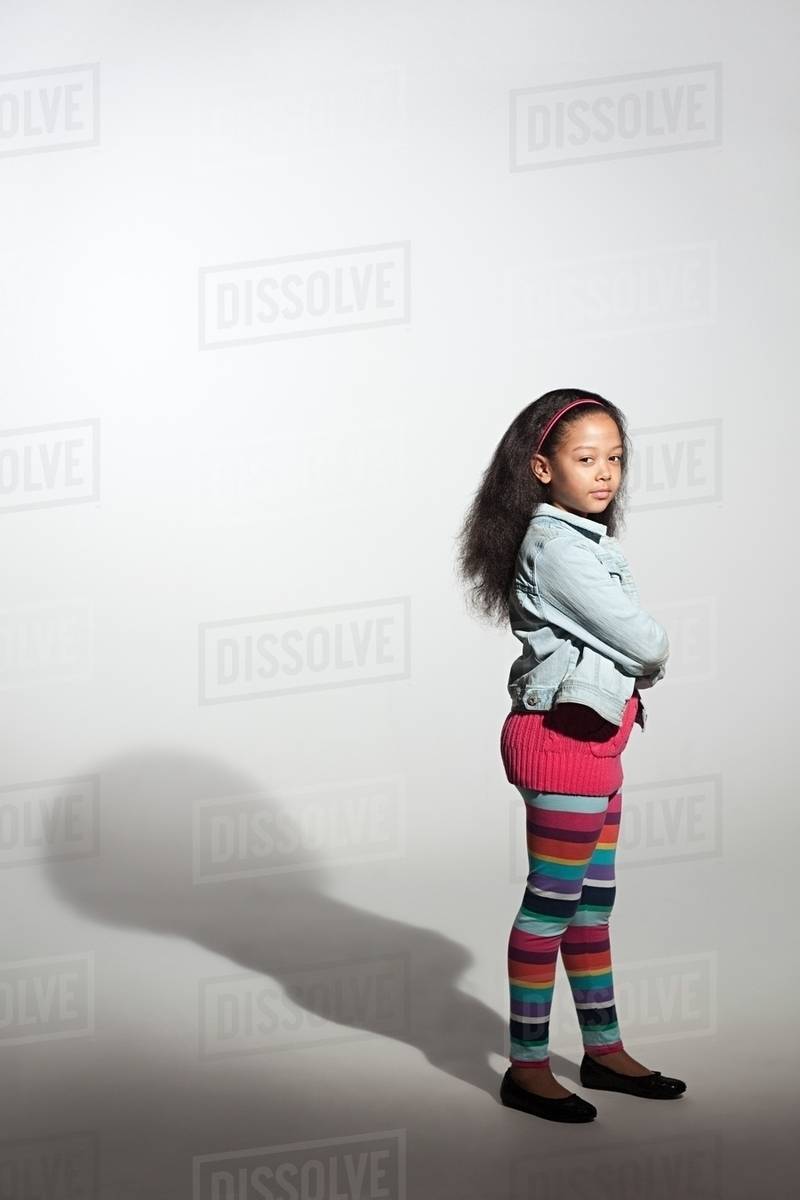 Portrait of a girl with shadow - Royalty-free Stock Photo | Dissolve