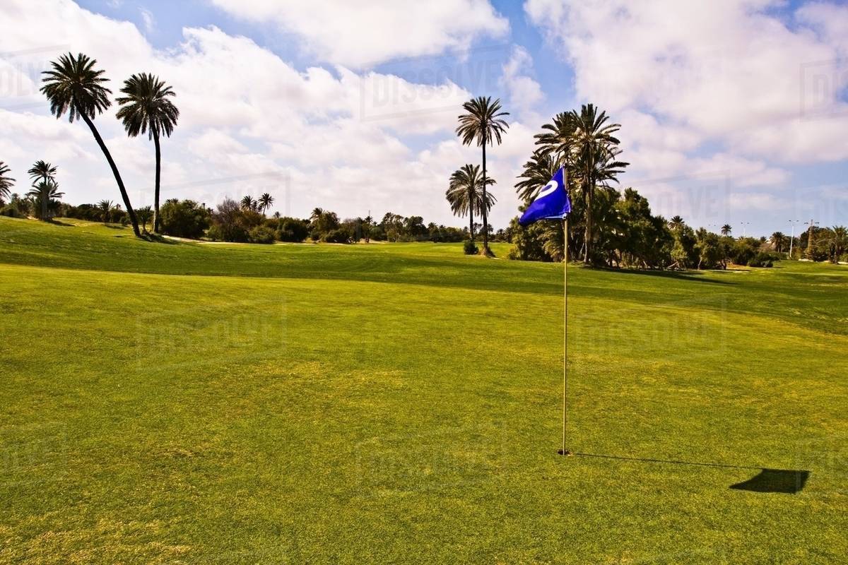 Golf course, Djerba, Tunisia - Stock Photo - Dissolve