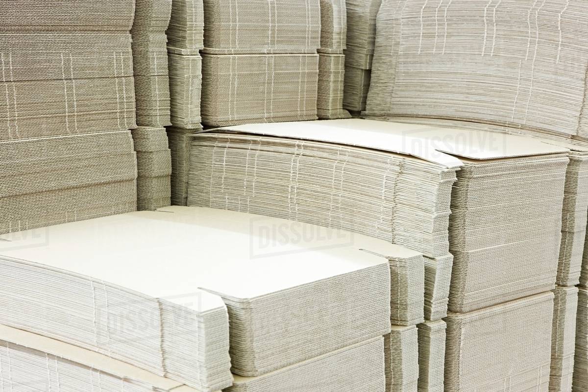 Stack of flat boxes - Royalty-free Stock Photo | Dissolve