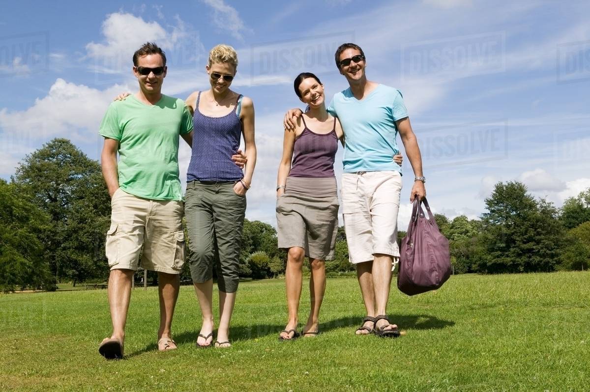 Friends in park - Stock Photo - Dissolve