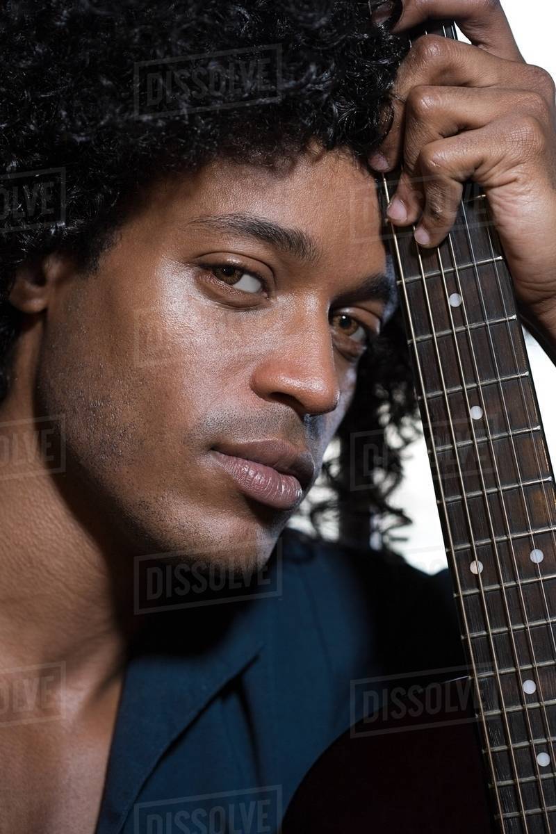 Portrait of a guitarist - Royalty-free Stock Photo | Dissolve