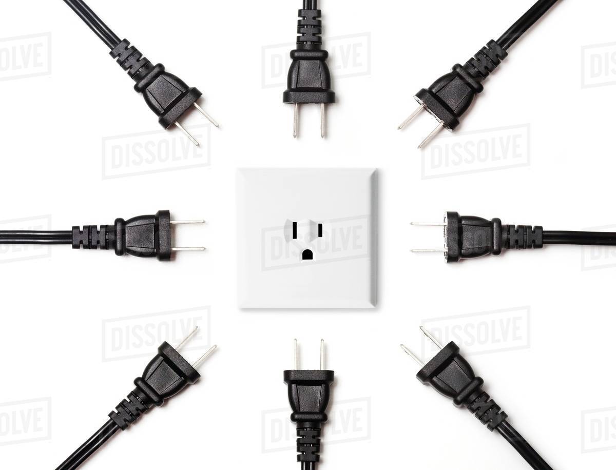 Electrical plugs and socket - Royalty-free Stock Photo | Dissolve