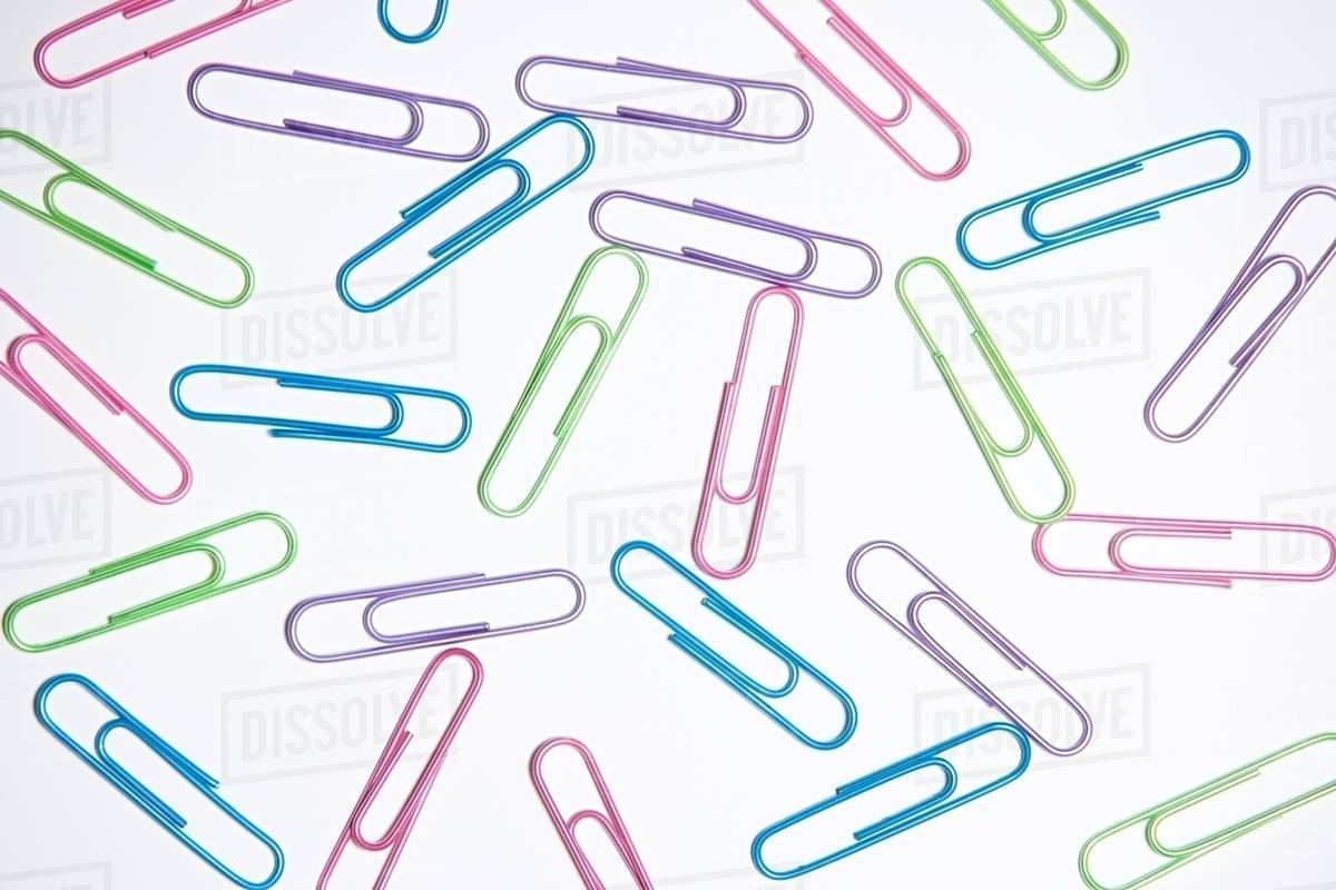 Colourful paper clips - Royalty-free Stock Photo | Dissolve