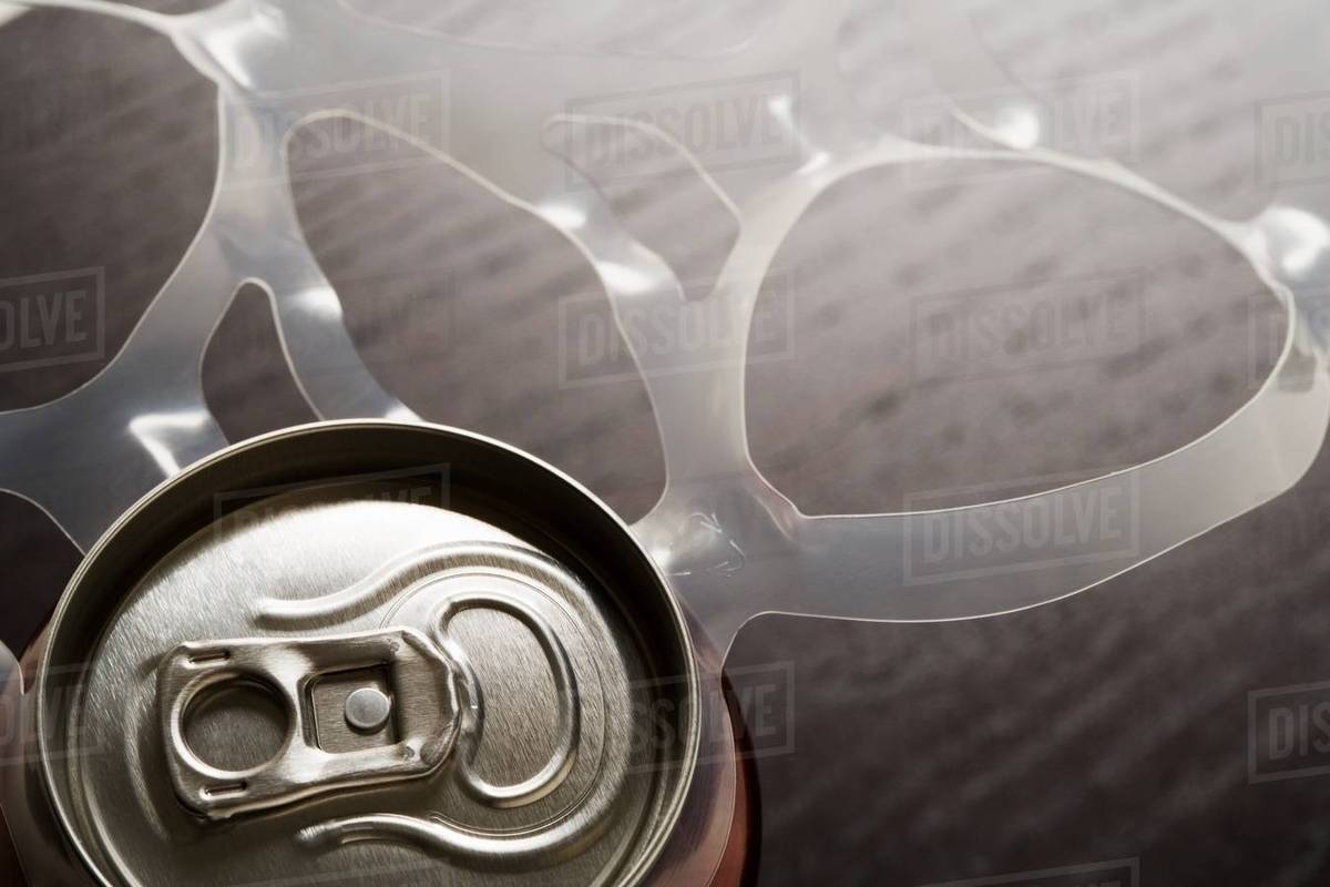 Drink can and plastic ring - Royalty-free Stock Photo | Dissolve