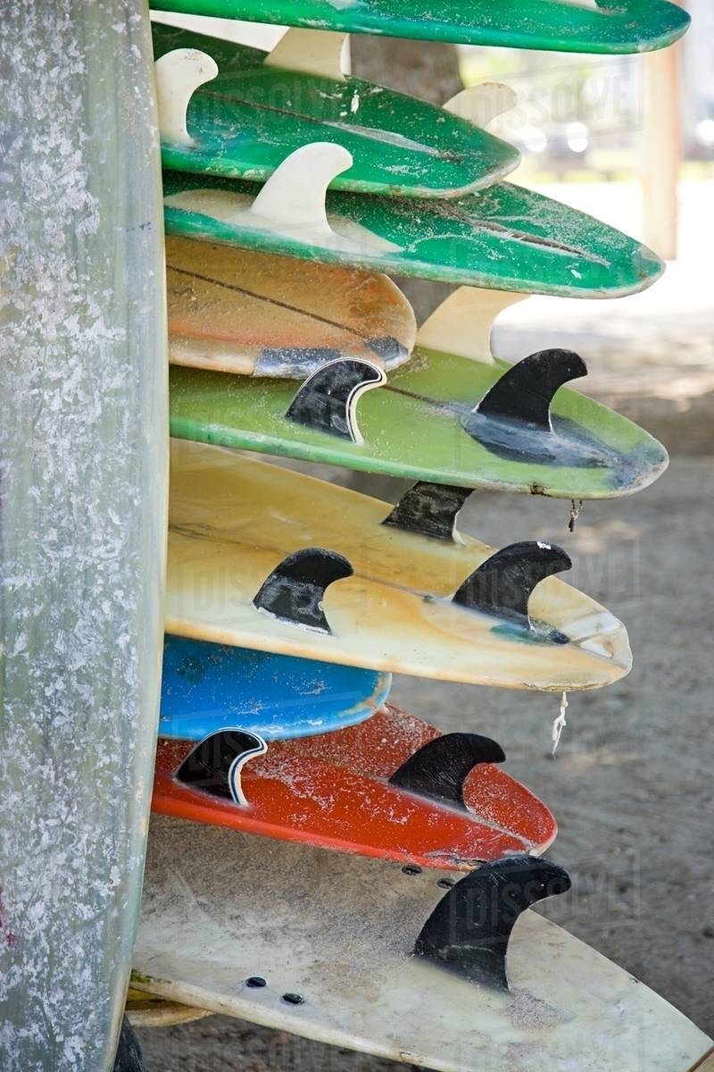 A stack ogf surfboards - Royalty-free Stock Photo | Dissolve