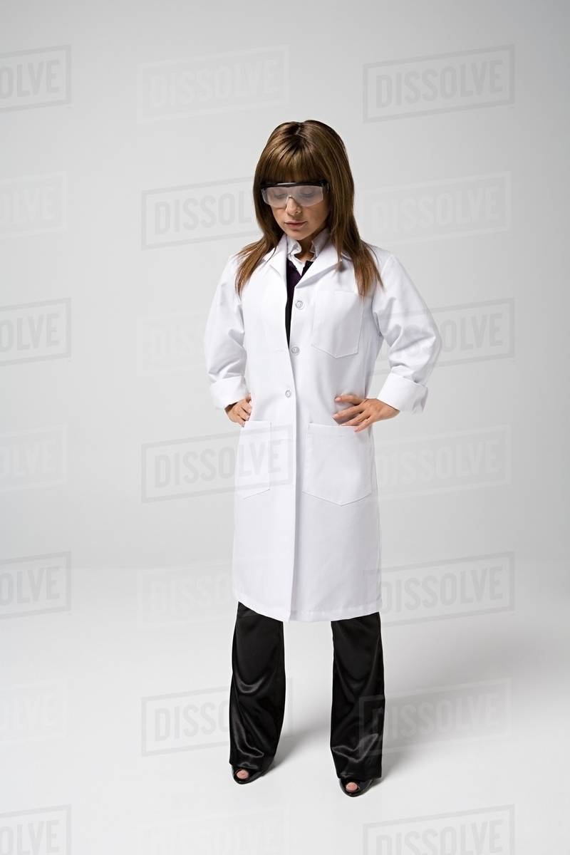 Scientist looking down - Royalty-free Stock Photo | Dissolve