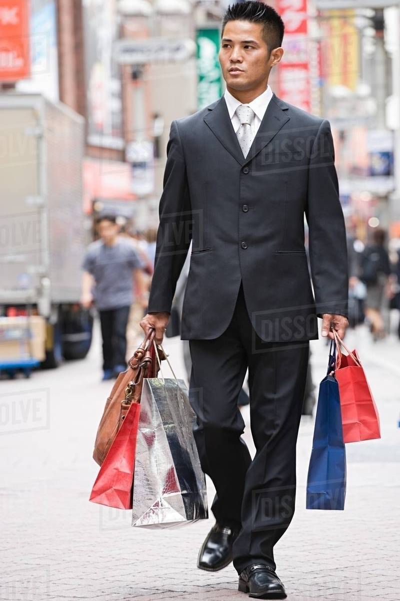 A man shopping in tokyo - Royalty-free Stock Photo | Dissolve