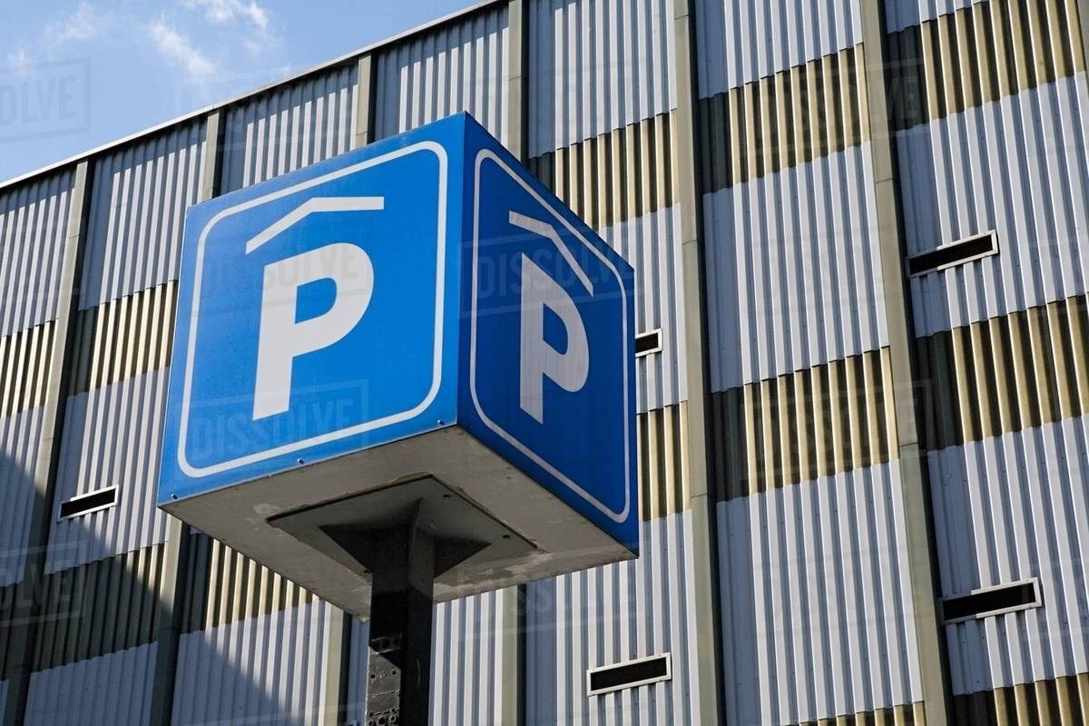 Parking lot sign - Royalty-free Stock Photo | Dissolve