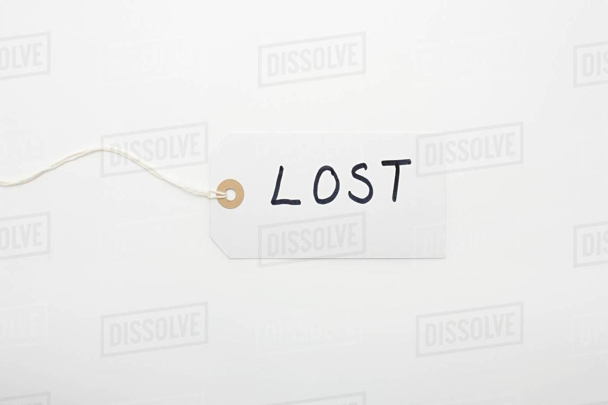 Lost written on a label - Royalty-free Stock Photo | Dissolve