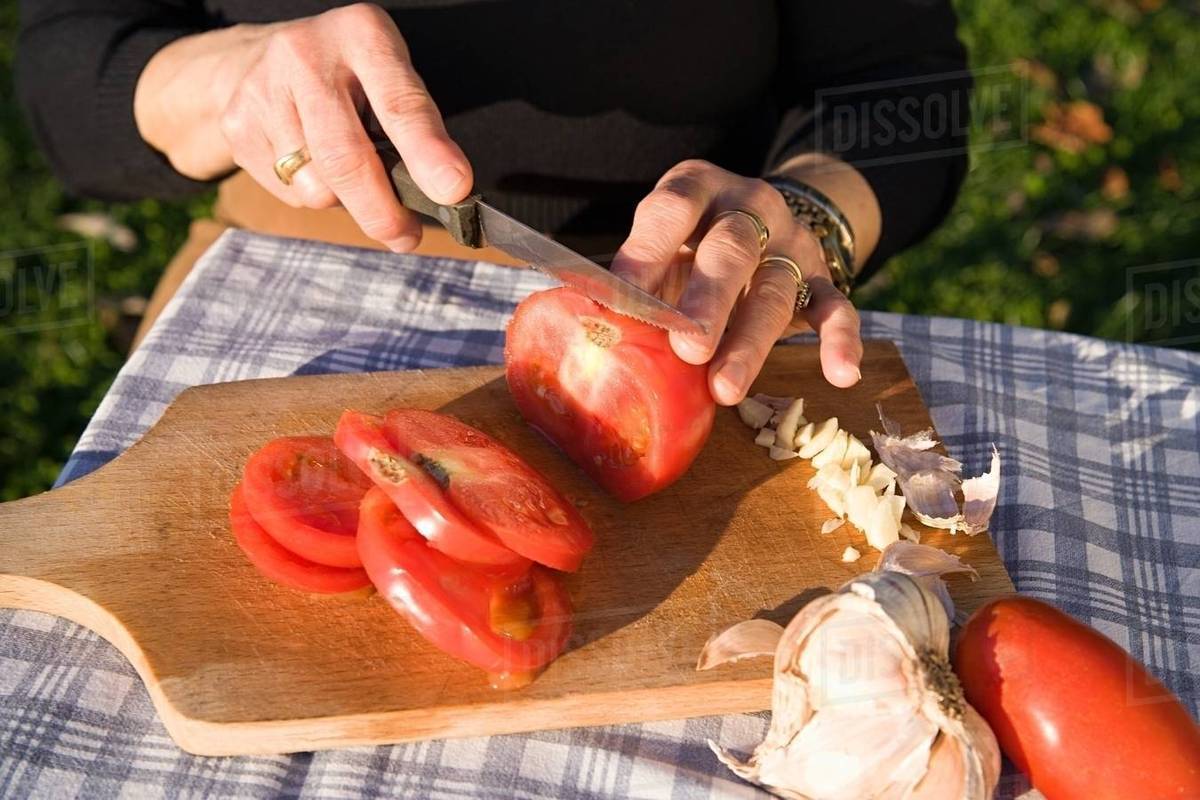 Woman preparing ingredients - Stock Photo - Dissolve