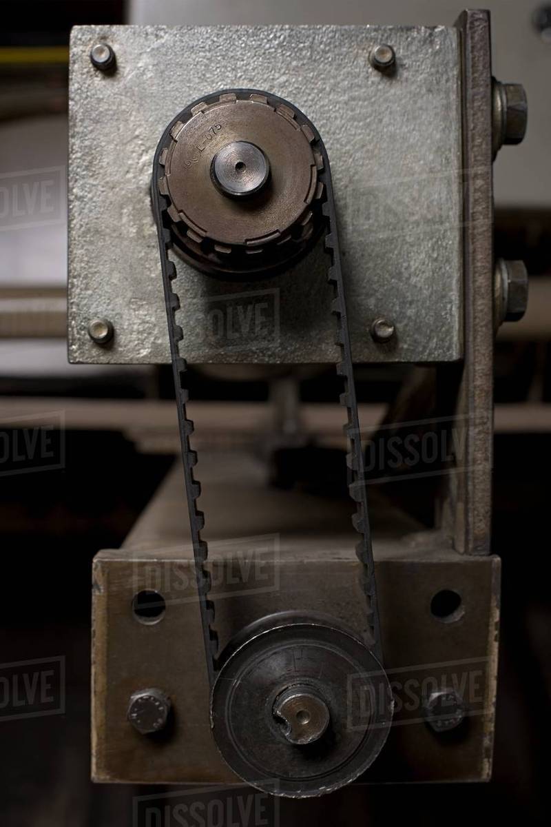 Timing belt on machine - Royalty-free Stock Photo | Dissolve