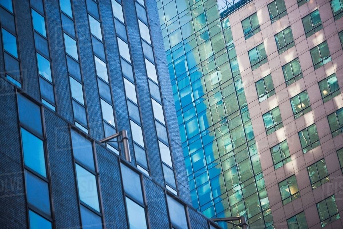 Angled close up of skyscraper - Royalty-free Stock Photo | Dissolve