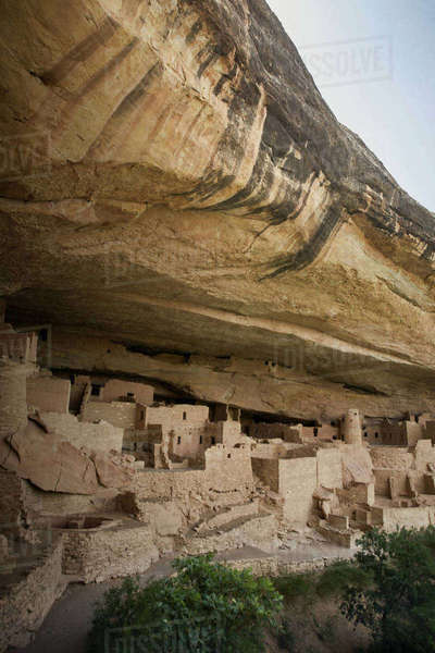 Native indian rock buildings, Mesa Verde National Park, Colorado, USA ...