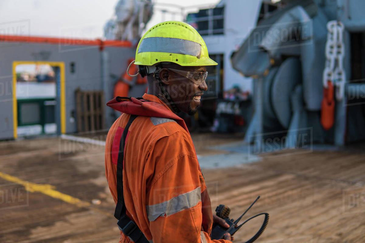 Anchor-handling Tug/Supply (AHTS) vessel during dynamic positioning (DP ...