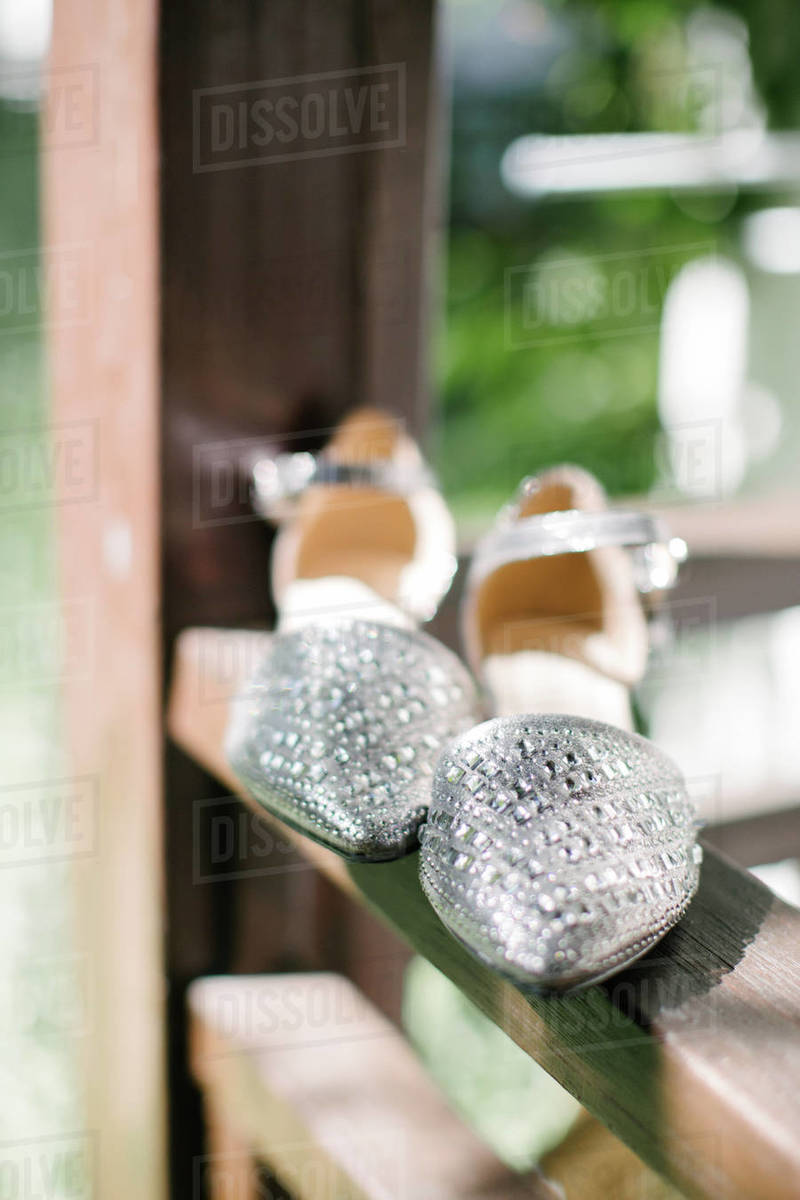 Gray shiny shoes. Outdoor. Horizontal. Vertical. - Royalty-free Stock ...