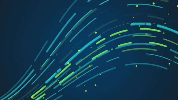Rounded Cartoon Multicolored Lines Background Looped Animation - Stock ...
