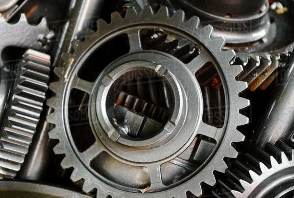 Gears and mechanism background - Stock Photo - Dissolve