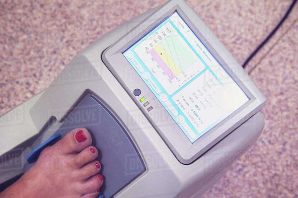 Checking osteoporosis on modern electronic device - Royalty-free Stock ...