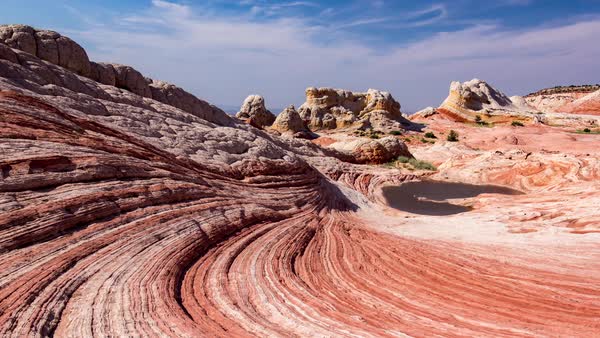 Timelapse footage of the White Pockets, Vermilion Cliffs National ...
